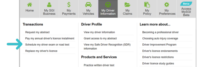 Booking Your SGI Road Test Online | Harvard Western Insurance